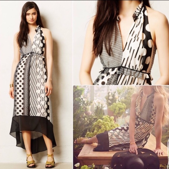 Anthropologie | Dresses | Anthrochanneled Dot Dress | Poshmark